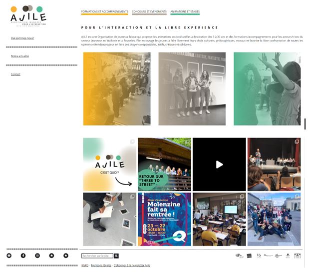 nouveau site ajile - AJILE